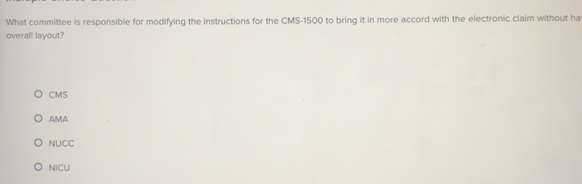 Solved: What committee is responsible for modifying the instructions ...