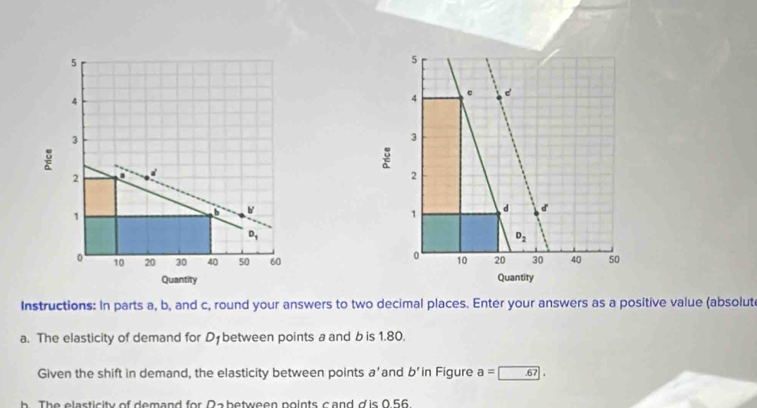 Solved: Quantity Quantity Instructions: In parts a, b, and c, round your answers to two decimal ...