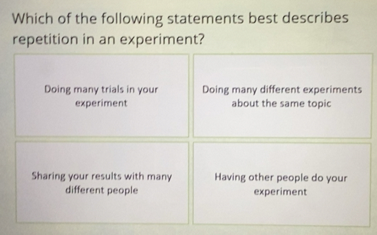 Solved: Which of the following statements best describes repetition in ...