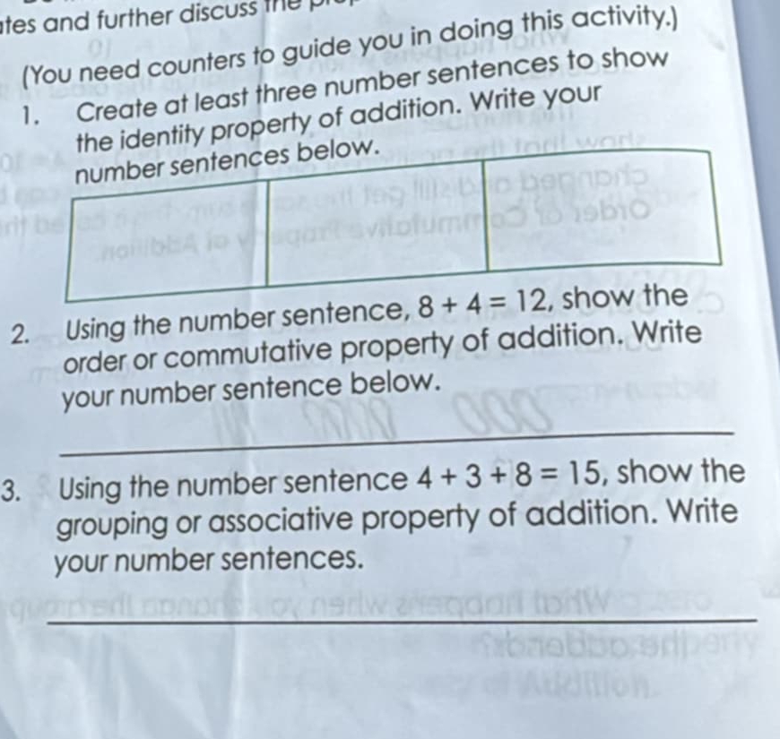 Solved: tes and further discuss the pr (You need counters to guide you ...