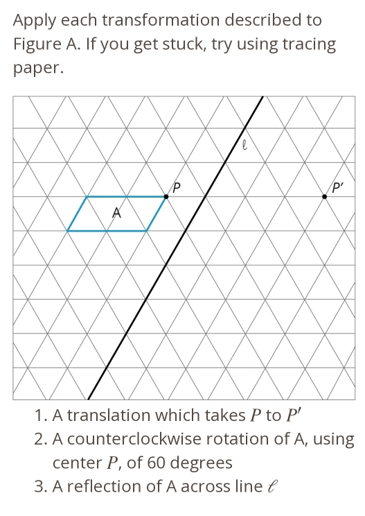 Solved: Apply each transformation described to Figure A. If you get ...