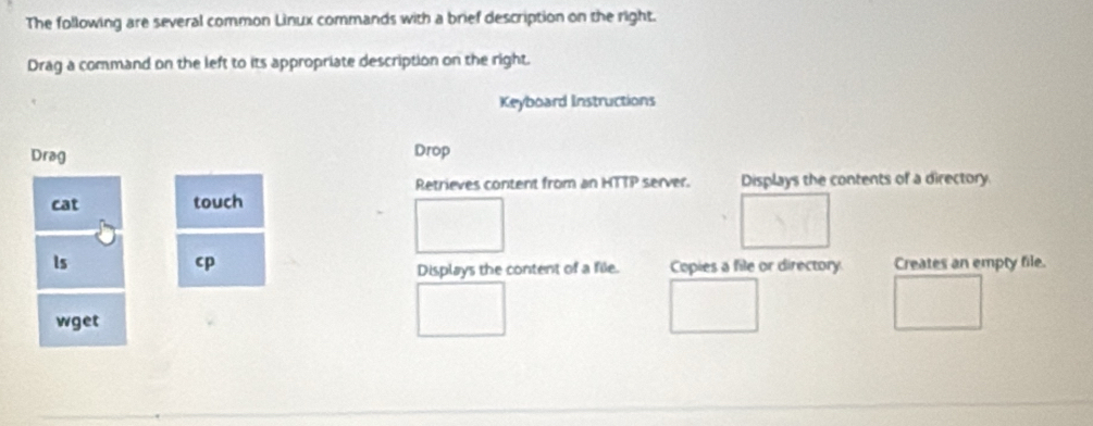Solved: The following are several common Linux commands with a brief ...
