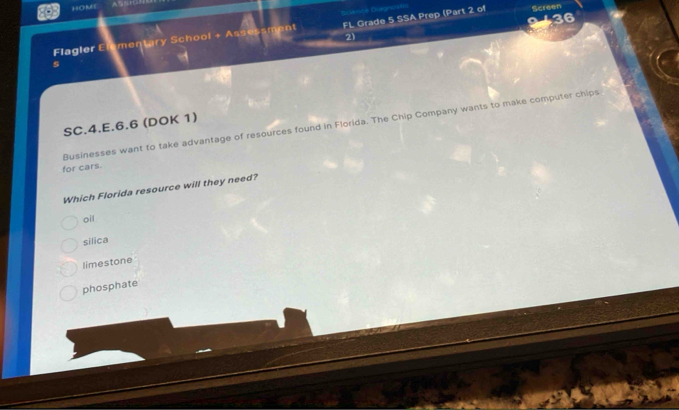 Solved: HOME 36 Flagler Elementary School + Assessment_ FL Grade 5 SSA ...