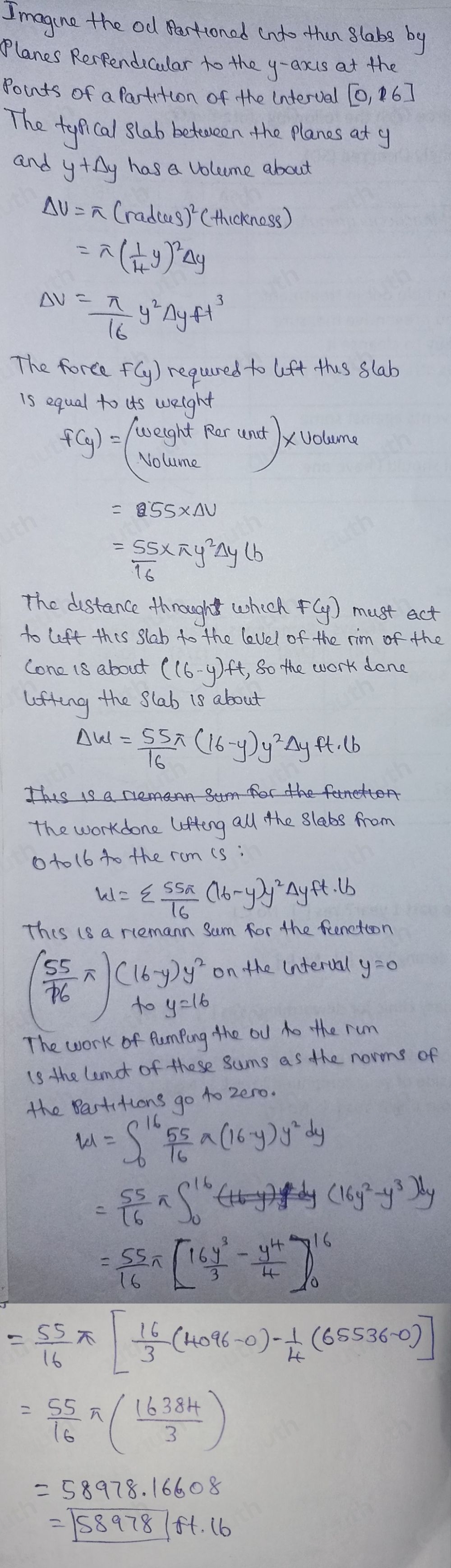 Solved: The conical tank shown here is filled with olive oil weighing ...