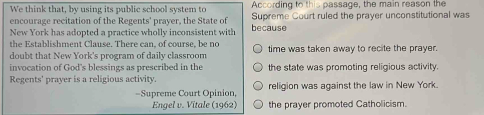Solved: We think that, by using its public school system to According ...