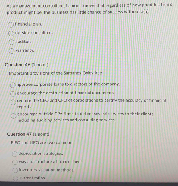 Solved: As a management consultant, Lamont knows that regardless of how ...