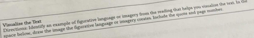 Solved: Directions: Identify an example of figurative language or ...
