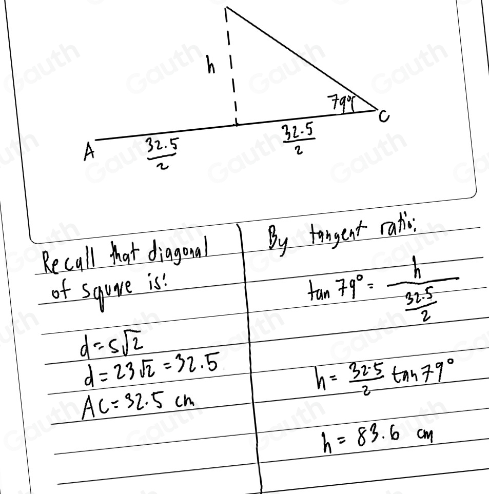 Solved: mistake. The diagram below shows a square-based pyramid. Point ...