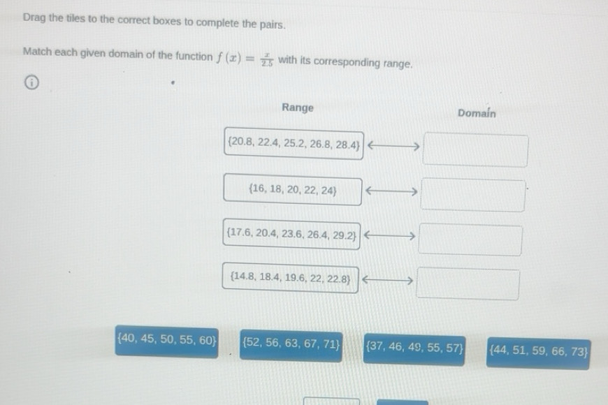 Solved: Drag the tiles to the correct boxes to complete the pairs ...