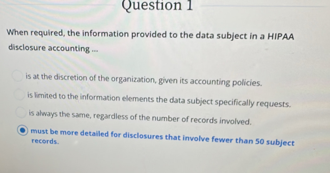 Solved: When required, the information provided to the data subject in ...