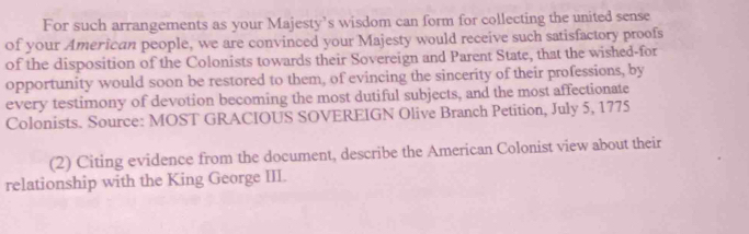 Solved: For such arrangements as your Majesty’s wisdom can form for ...