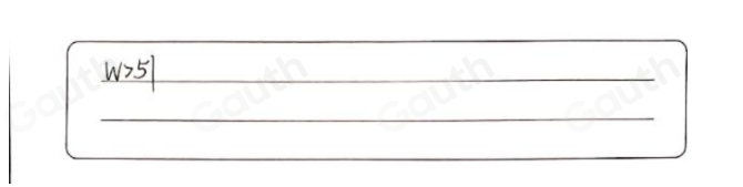 Solved: ") 8 plus 43 less than a number w [Math]