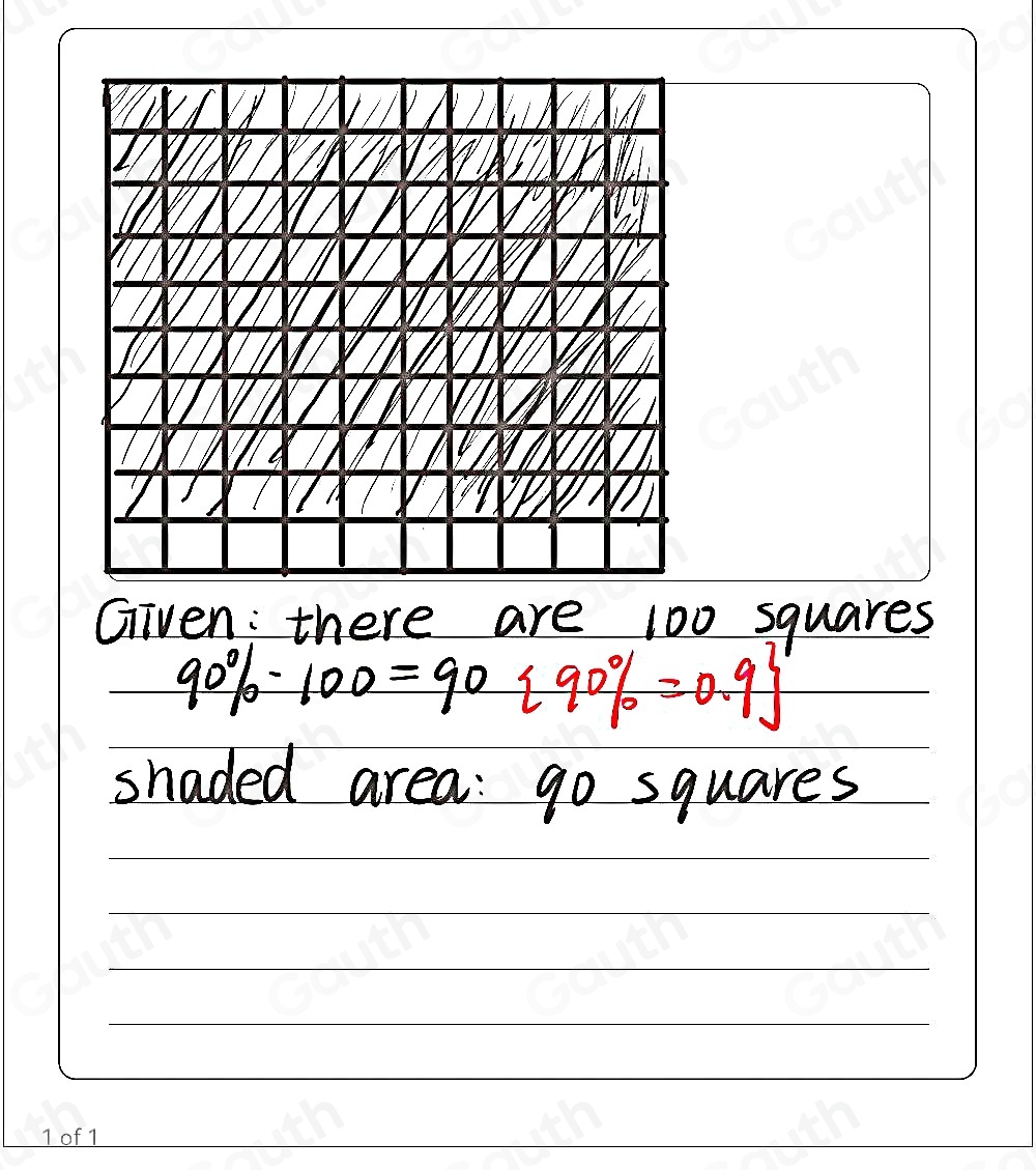 Telah dijawab:Each square grid has 100 squares. Shade to show the ...