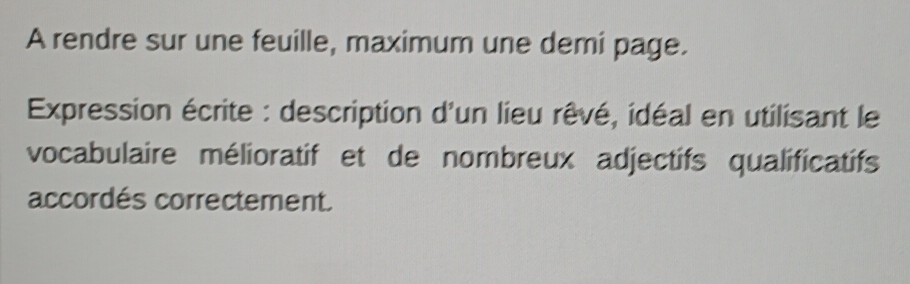 Résolu :A rendre sur une feuille, maximum une demi page. Expression ...
