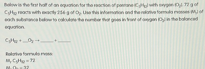 Solved: Below is the first half of an equation for the reaction of ...