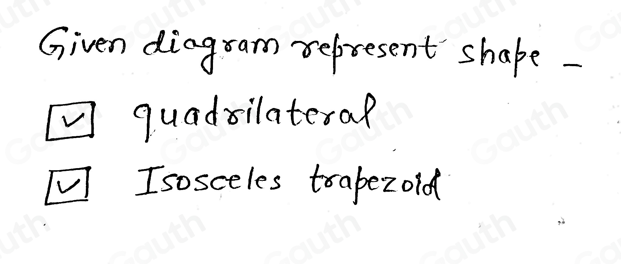 Solved: Which terms describe this shape? Choose all that apply ...