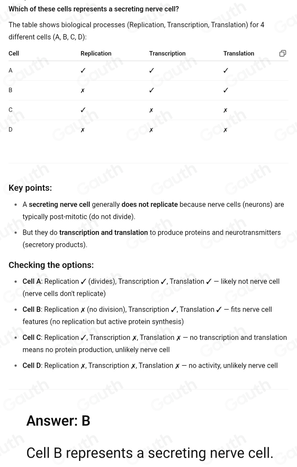 تم الحل:The table below shows the possibility of some biological ...