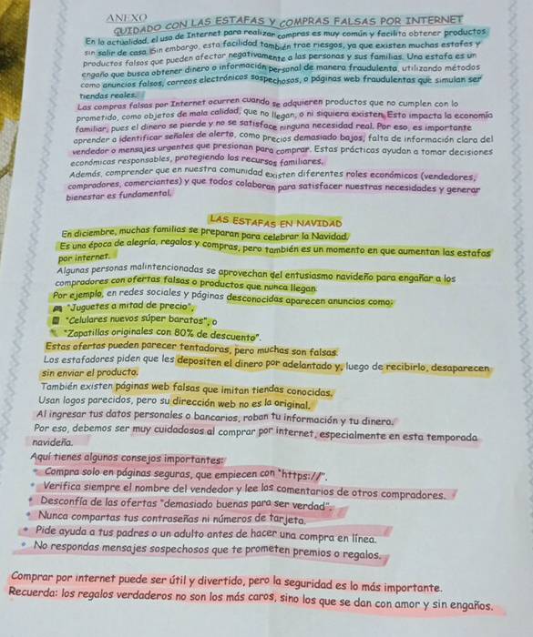 Resuelto:ANEXO GUIDADO CON LAS ESTAFAS Y COMPRAS FALSAS POR INTERNET En ...