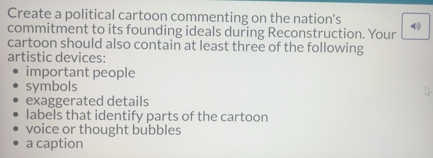 Solved: Create a political cartoon commenting on the nation's ...