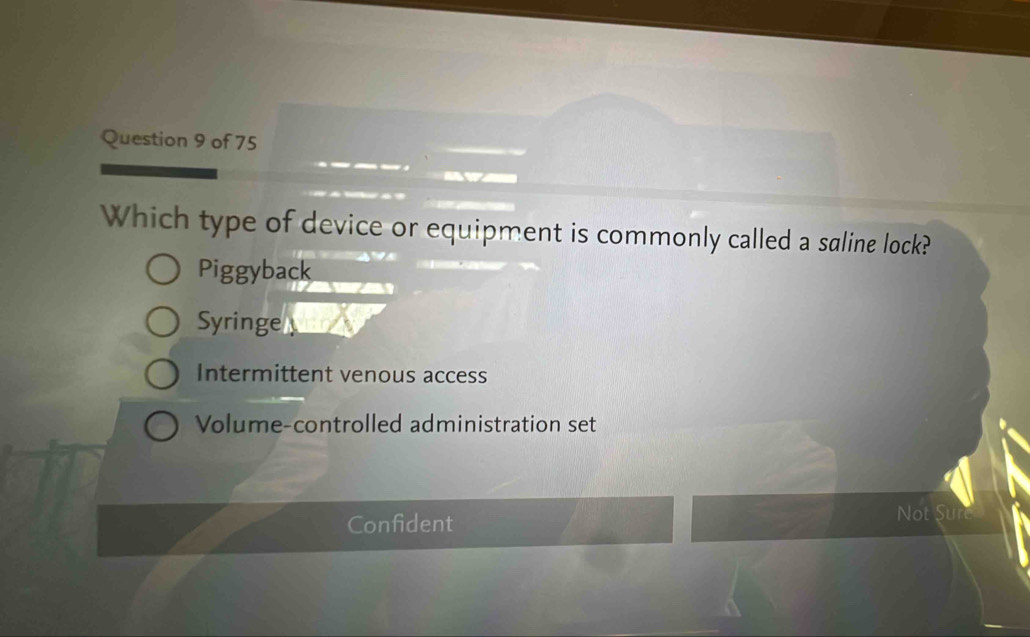 Solved: Which type of device or equipment is commonly called a saline ...
