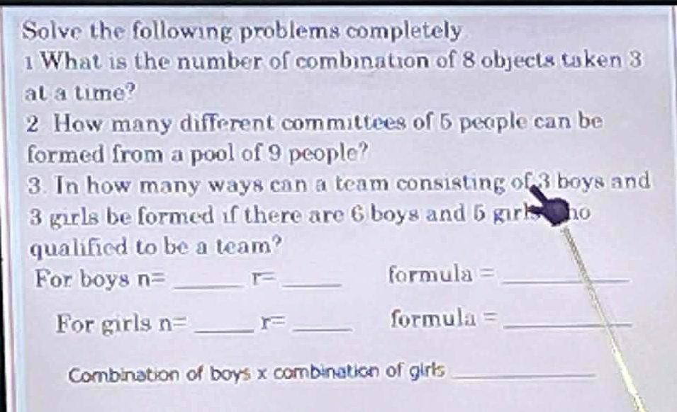 Solved: Solve the following problems completely What is the number of ...