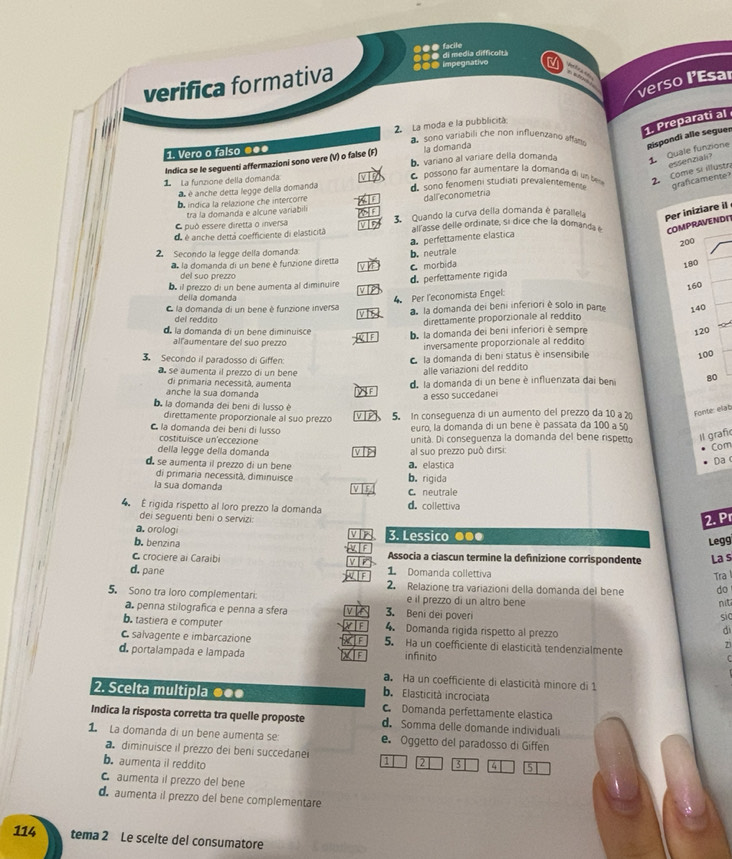 Risolto: facile di media difficol verifica formativa impegnativo verso ...