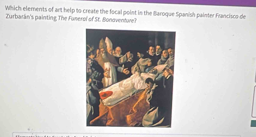 Solved: Which elements of art help to create the focal point in the ...