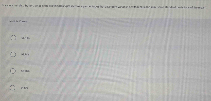 Solved: For a normal distribution, what is the likelihood (expressed as ...
