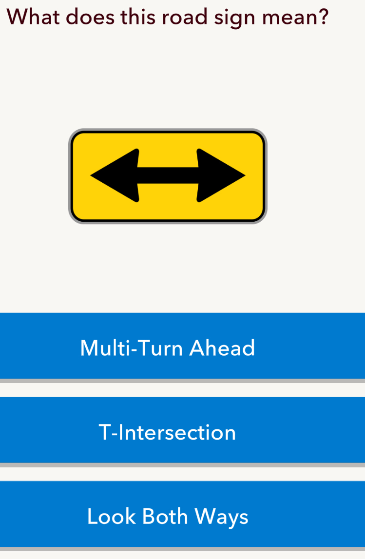 Solved: What does this road sign mean? Multi-Turn Ahead T-Intersection ...