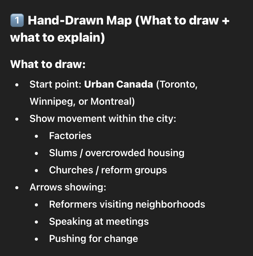 Solved: ① Hand-Drawn Map (What to draw + what to explain) What to draw ...