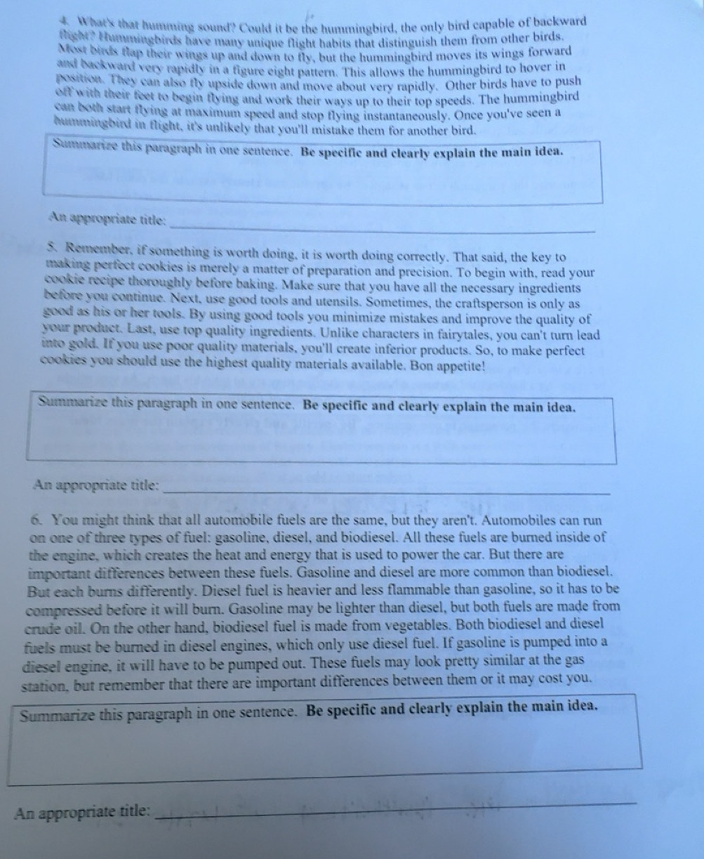 Solved: What's that humming sound? Could it be the hummingbird, the ...
