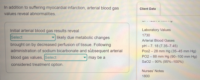 Solved: In addition to suffering myocardial infarction, arterial blood ...