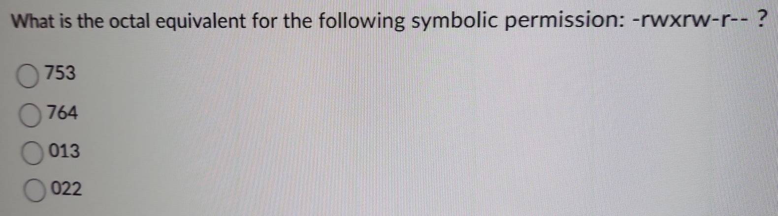 Solved: What is the octal equivalent for the following symbolic ...