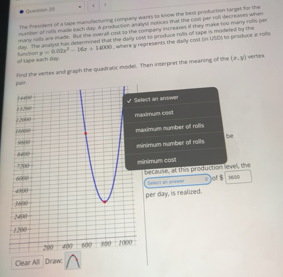 Solved: The President of a tape manufacturing company wants to know the ...