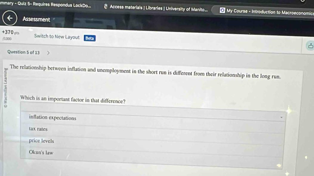 Solved: mmary - Quiz 5- Requires Respondus LockDo... Access materials ...