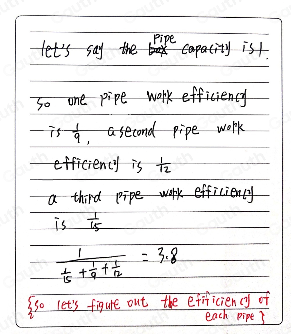 Solved: A tank can be filled in 9 hours by one pipe, 12 hours by a ...