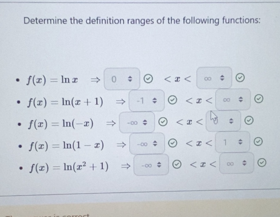 Gelöst:Determine the definition ranges of the following functions: f(x ...