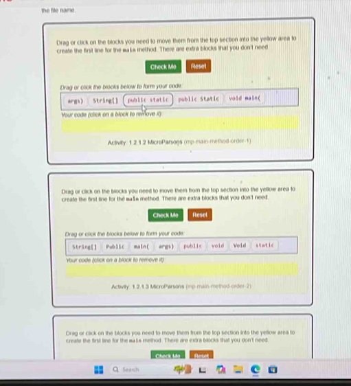 Solved: the file name. Drag or click on the blocks you need to move ...