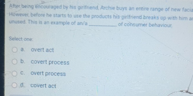 Solved: After being encouraged by his girlfriend, Archie buys an entire ...