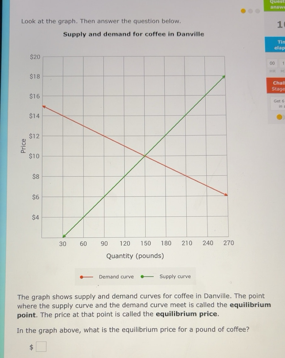Gelöst:Quest answ Look at the graph. Then answer the question below. 1 ...