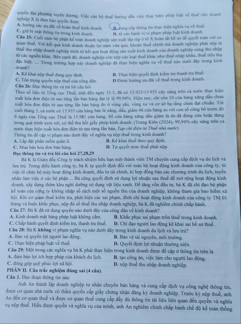 Giải quyết:quyền địa phương tuyên dương. Việc cán bộ thuế hướng dẫn ...