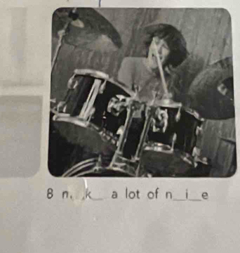 แก้ไขแล้ว:k_ a lot of n_ i e