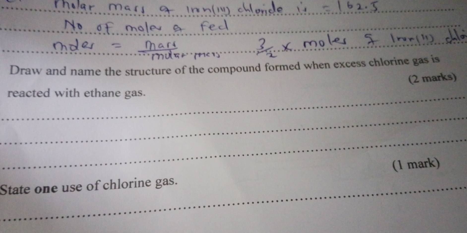 Solved: Draw and name the structure of the compound formed when excess ...