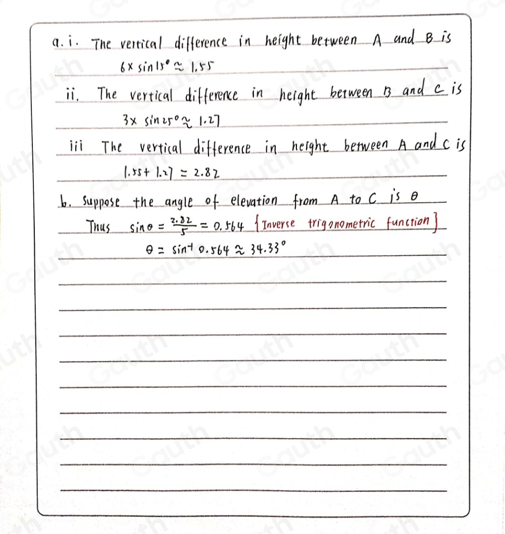 Solved: Three points, A, B and C, in three-dimensional space are such ...