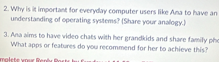 Solved: Why is it important for everyday computer users like Ana to ...