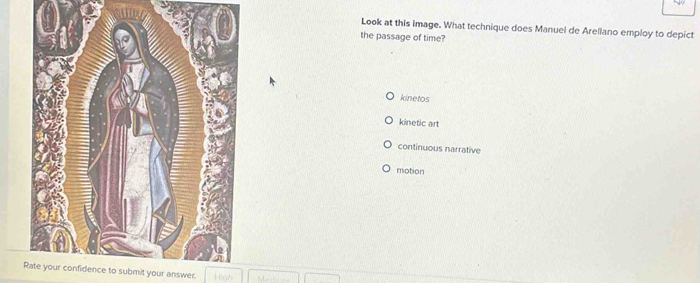 Solved: Look at this image. What technique does Manuel de Arellano ...