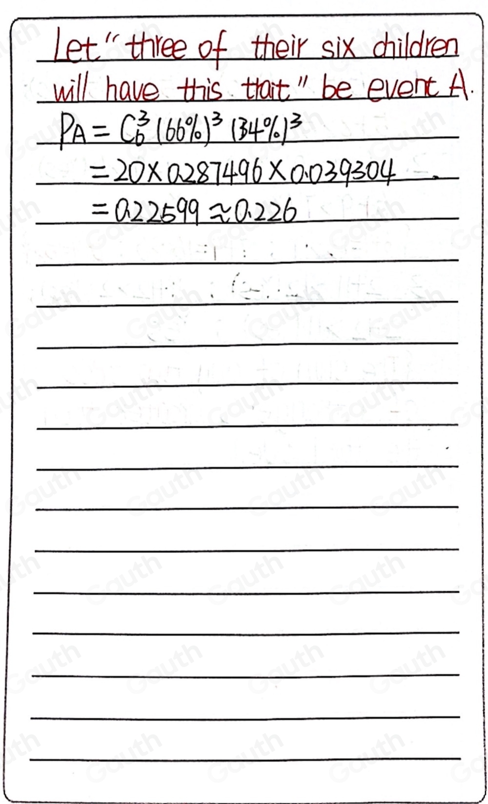 Solved: PRACTICE EXERCISES BINOMIAL DISTRIBUTION 1. Mr. And mrs. Doran ...