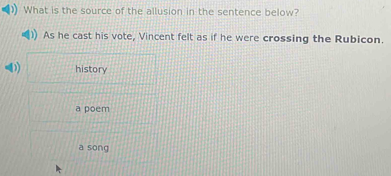 Solved: What is the source of the allusion in the sentence below? As he ...