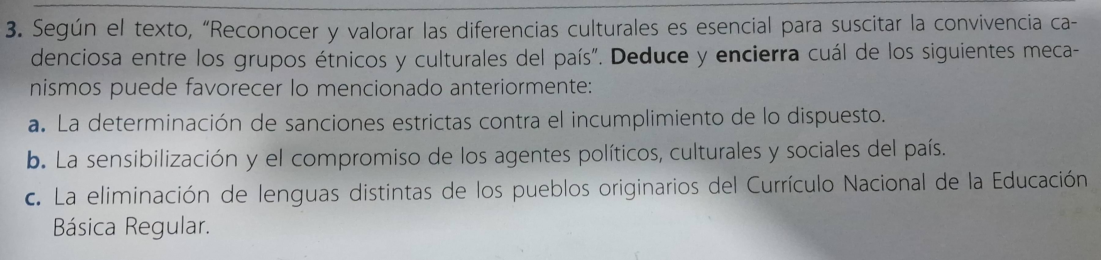 Resuelto:Según el texto, “Reconocer y valorar las diferencias ...