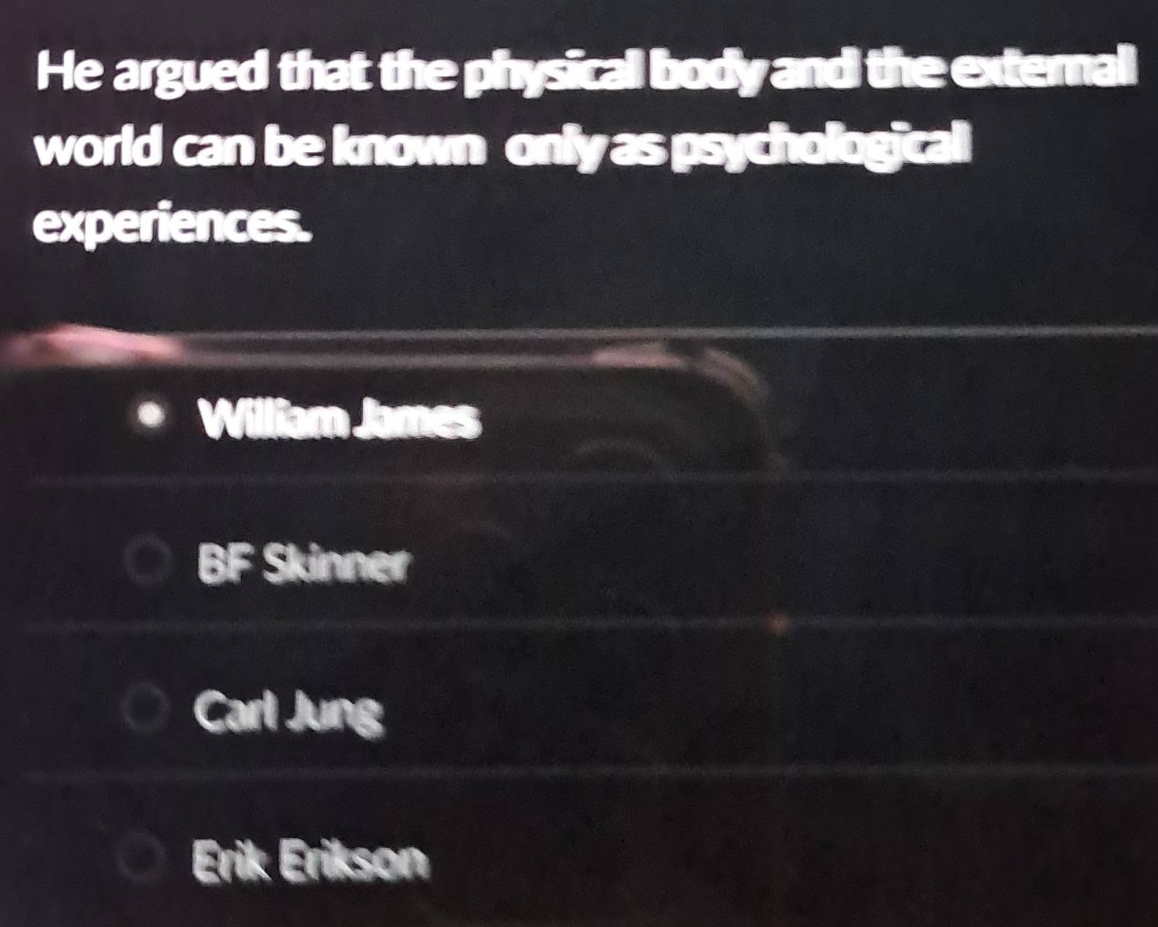 Solved: He argued that the physical body and the external world can be ...